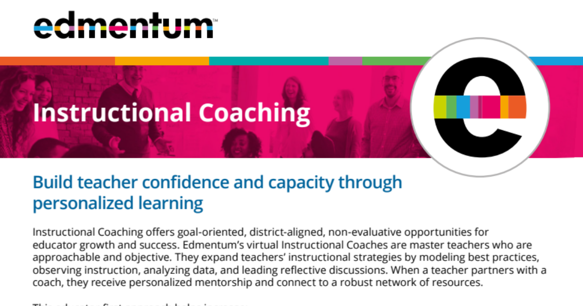 Instructional Coaching Overview | Edmentum