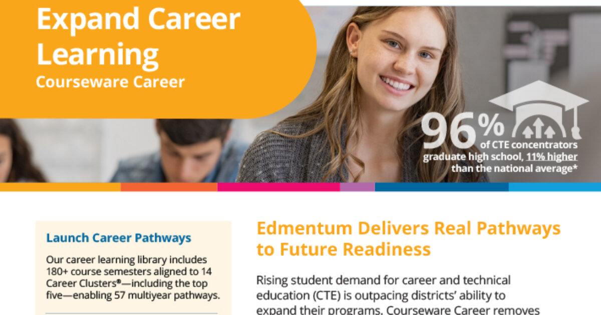 Courseware CTE Clusters and Career Pathways | Edmentum