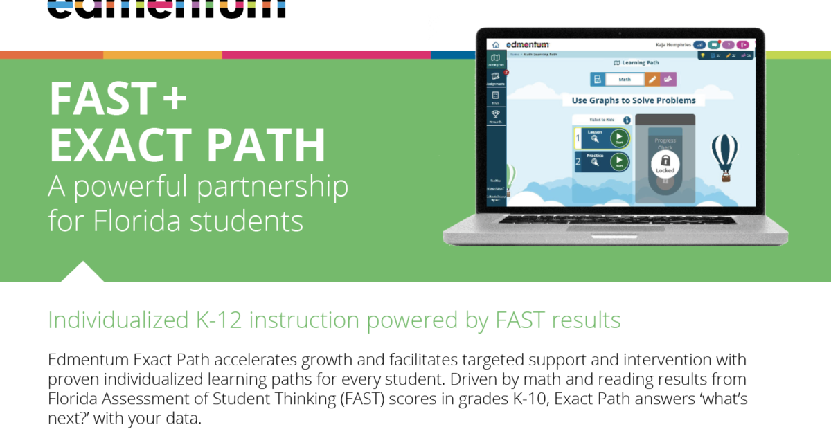 Exact Path Powered by FAST Results | Edmentum