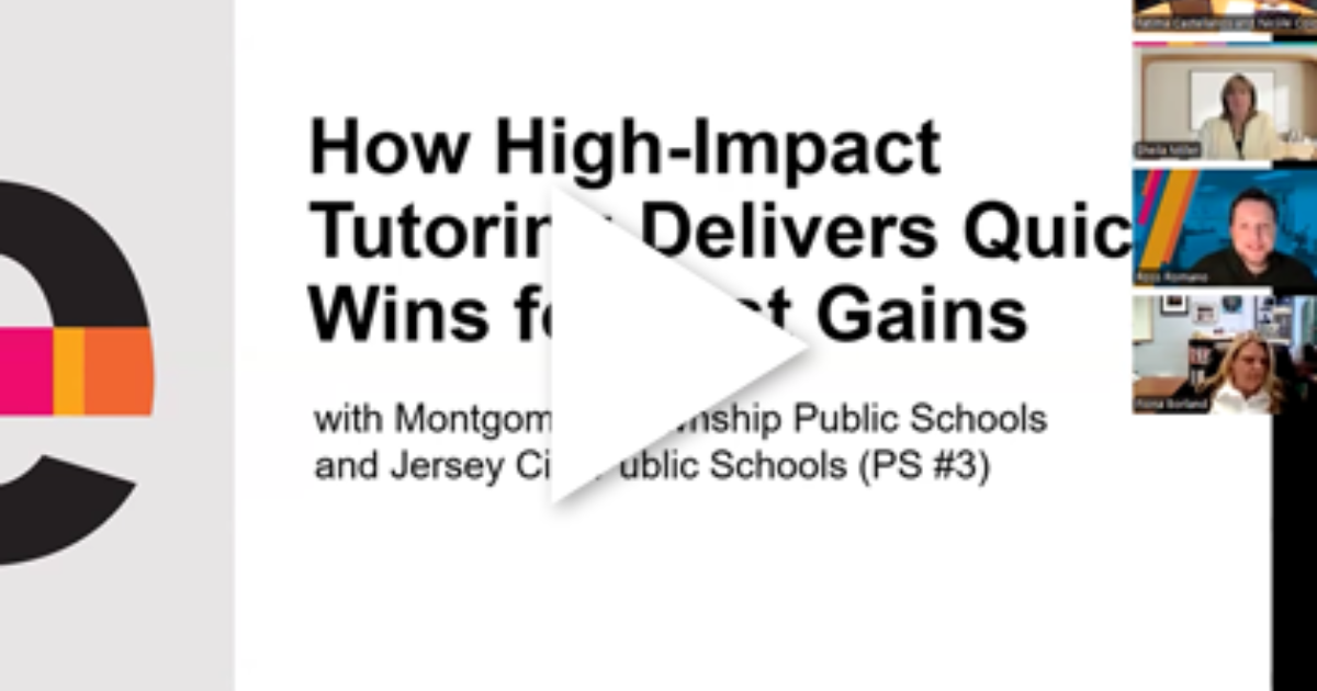 How High-Impact Tutoring Delivers Quick Wins for Test Gains | Edmentum