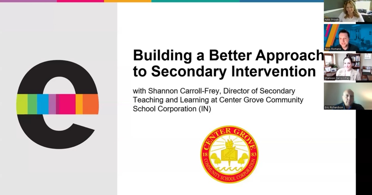 Building a Better Approach to Secondary Intervention | Edmentum