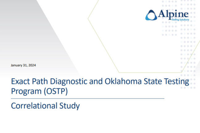 Exact Path Diagnostic and the Oklahoma School Testing… | Edmentum