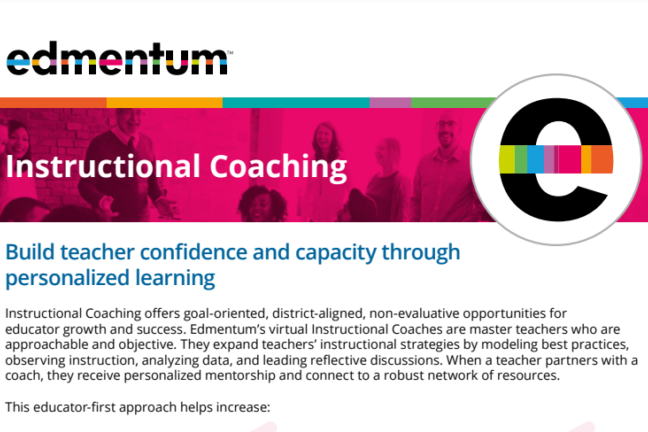 Instructional Coaching Overview | Edmentum