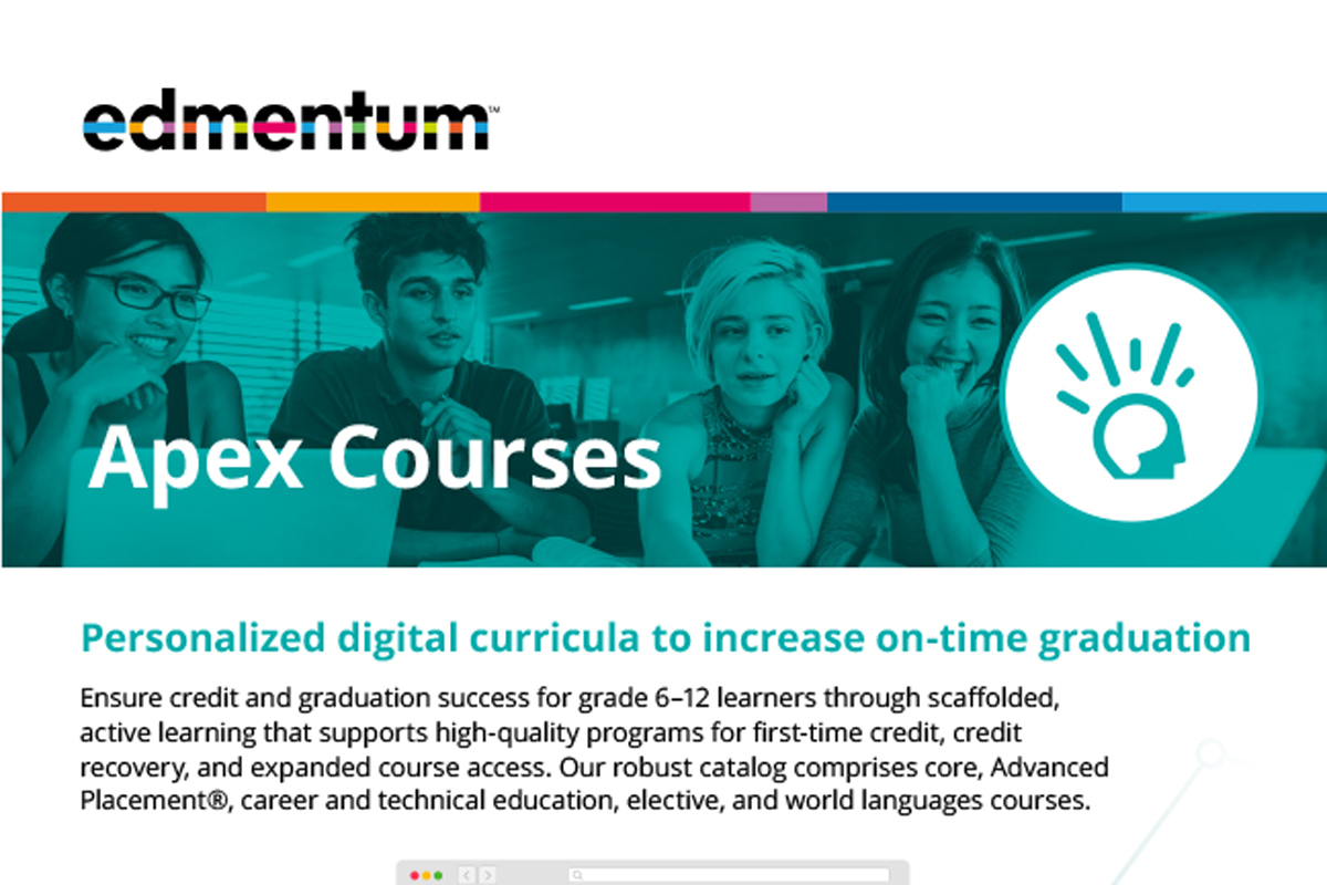 Apex Middle School Curriculum Brochure | Edmentum