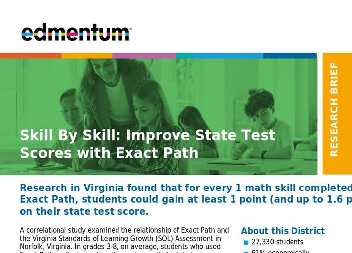 Skill by Skill: Improve State Test Scores with Exact Path | Edmentum