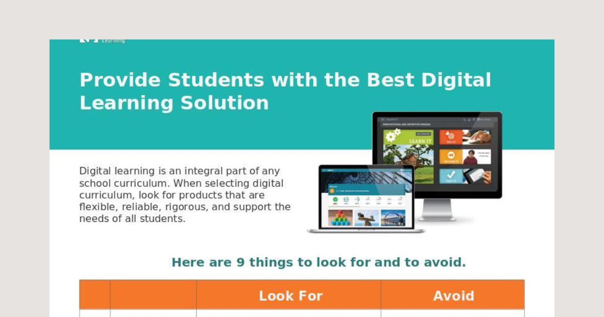 9 Things to Look for When Choosing Digital Curriculum | Edmentum