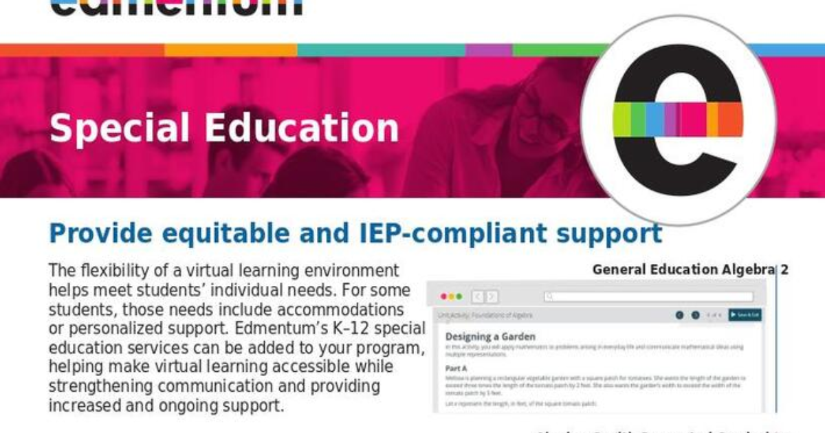 Special Education Overview | Edmentum