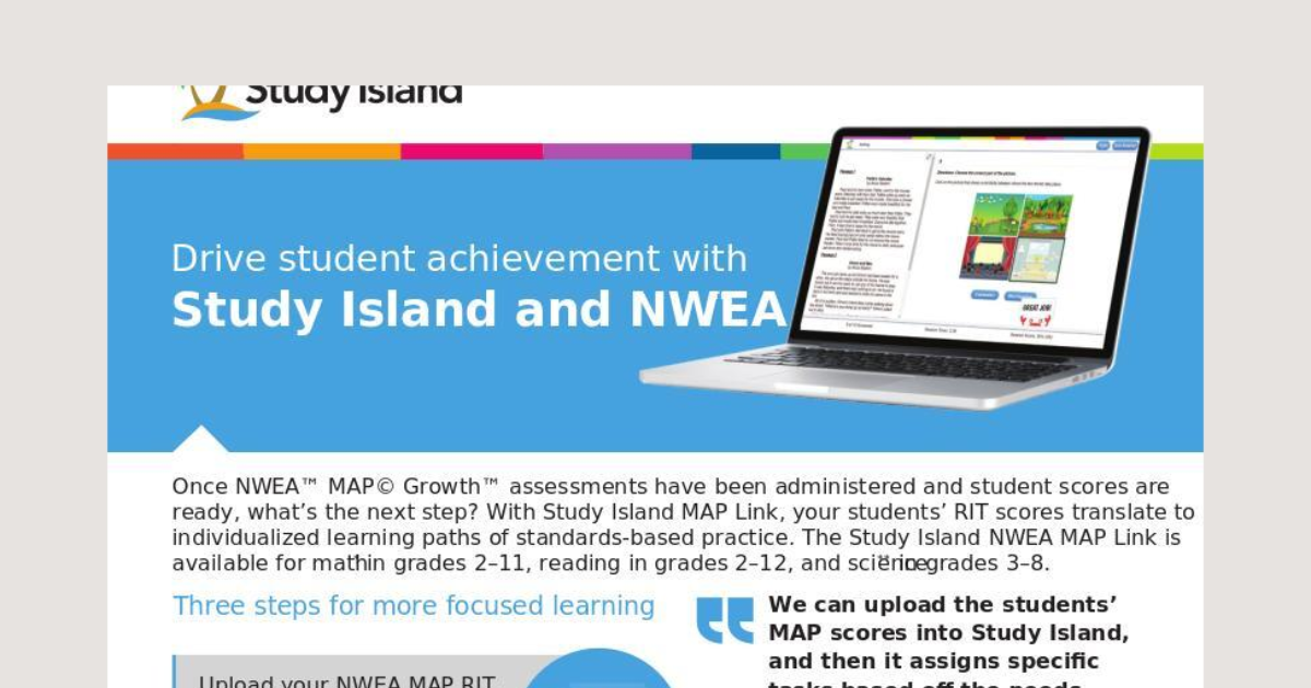 Study Island and NWEA™ MAP© Link Integration | Edmentum