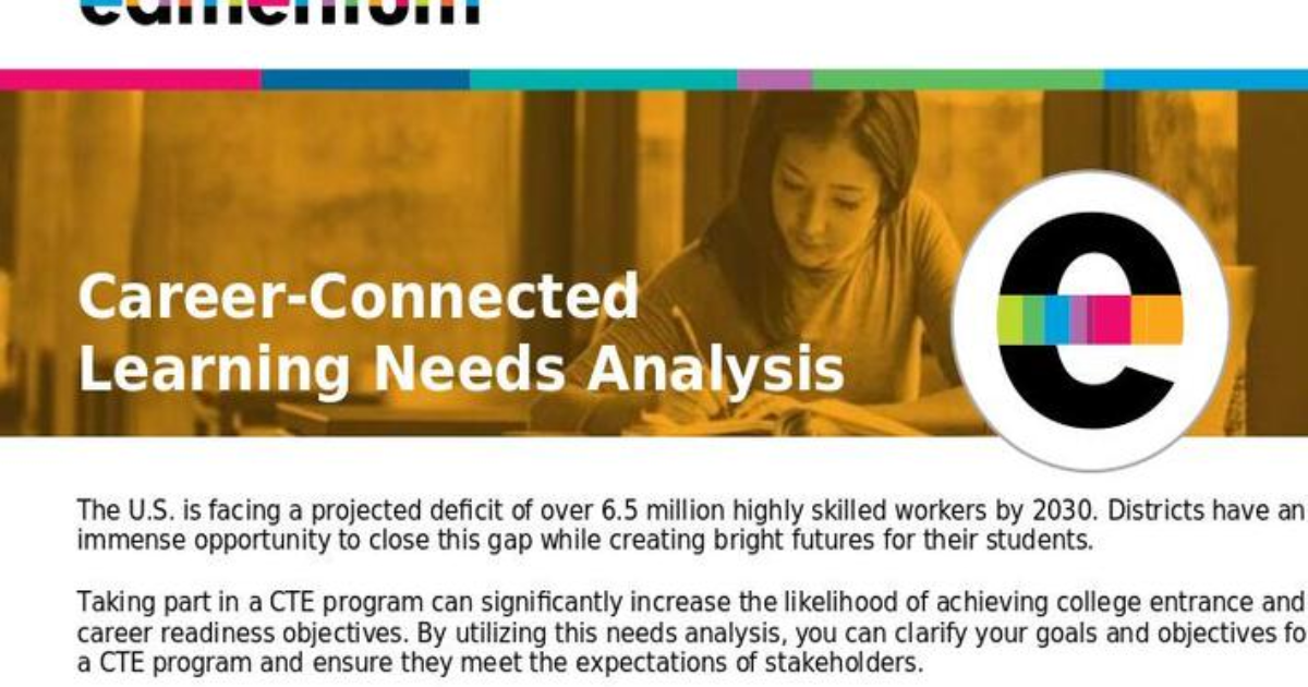 Career-Connected Learning Needs Analysis | Edmentum