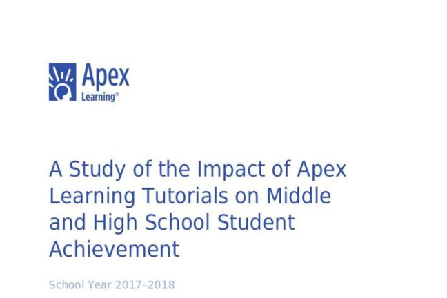 A Study of the Impact of Apex Learning Tutorials on Middle… | Edmentum