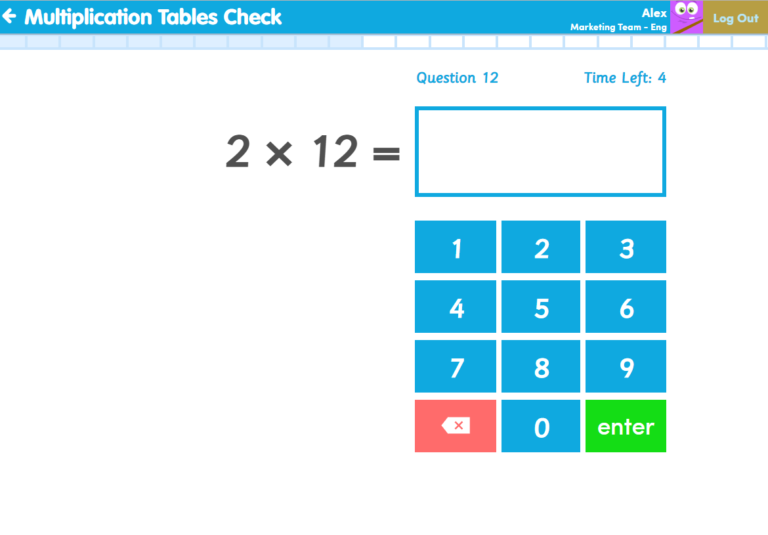 Multiplication Tables Check Topic Tool - EducationCity